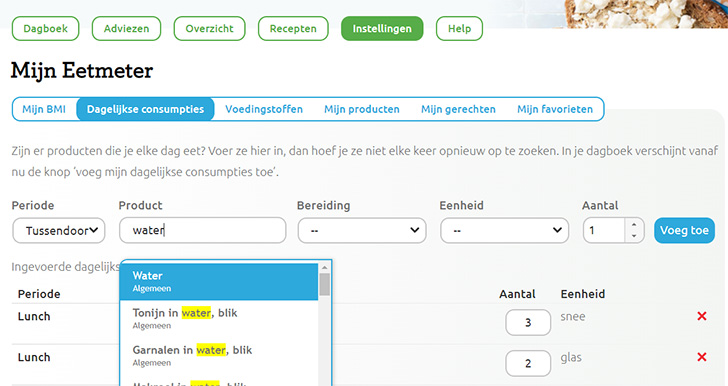 Handleiding Mijn Eetmeter | Voedingscentrum